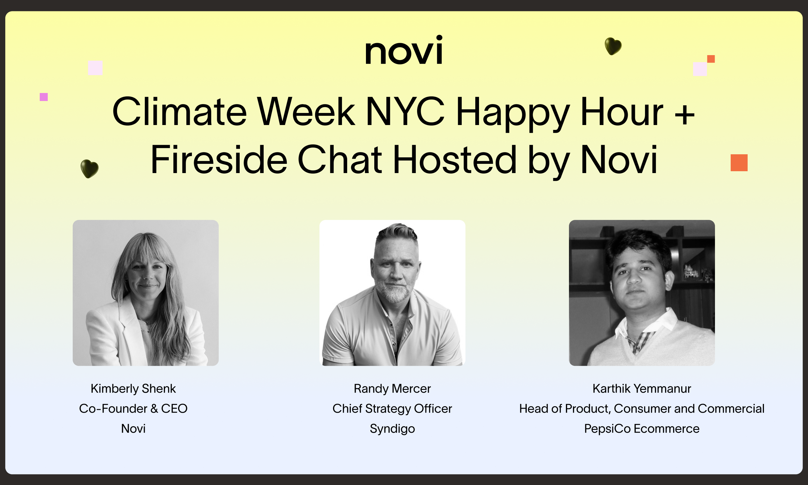 Novi Climate Week Happy Hour